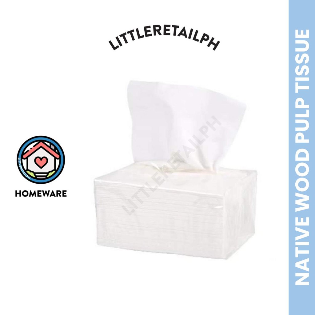 Native Wood Pulp Facial Tissue / Tissue Paper 3ply 100 pulls | Shopee ...