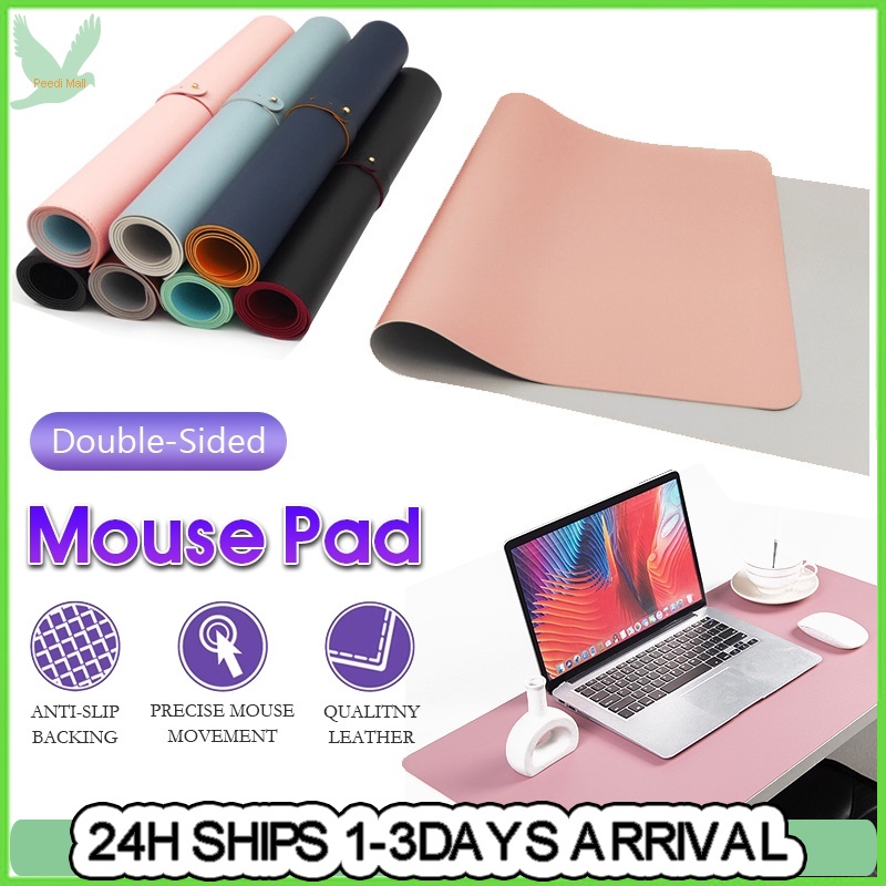 Pu Leather Mousepad Double Side Waterproof Mouse Keyboard Pad Portable Large Mousepad Gaming Mat