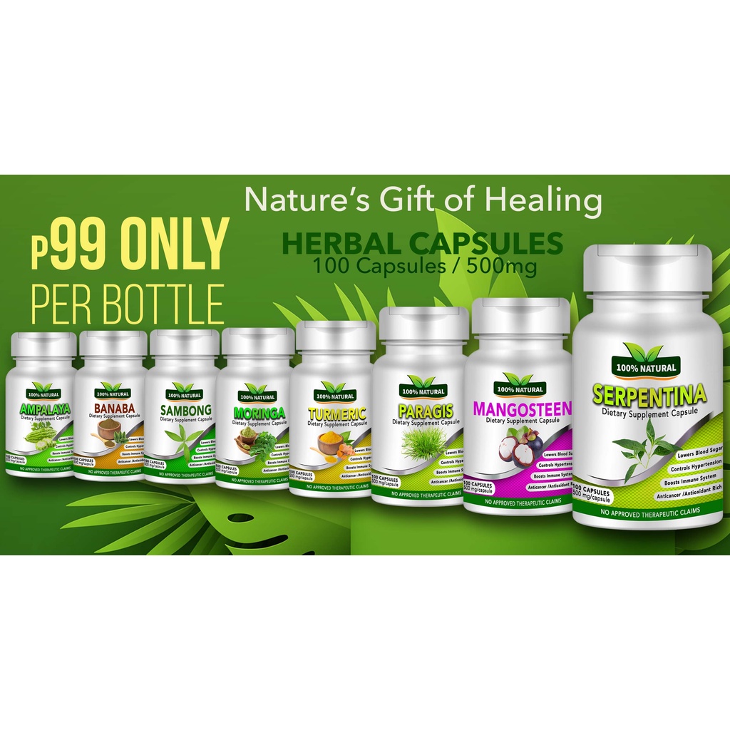 HERBAL CAPSULES (Nature's Gift of Healing) | Shopee Philippines