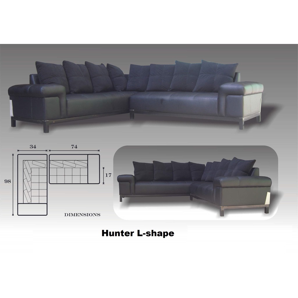 B&B FQ - Hunter L-shape Sofa | Shopee Philippines