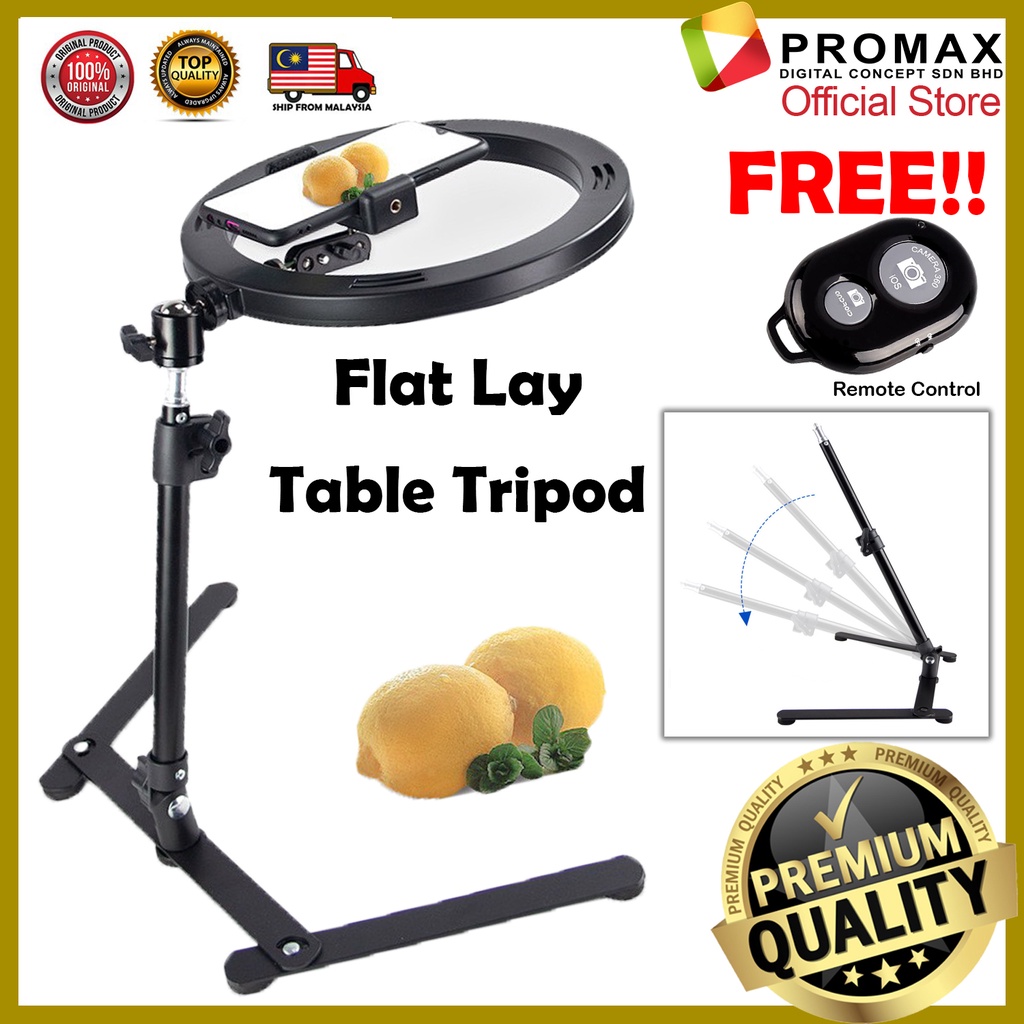 Flat Lay Table Tripod Overhead Shooting Tabletop Stand mobile phone ...