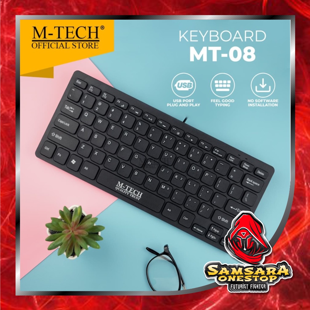 M-Tech MT-08 Mini Keyboard External Keyboard Mini Usb Keyboard | Shopee ...
