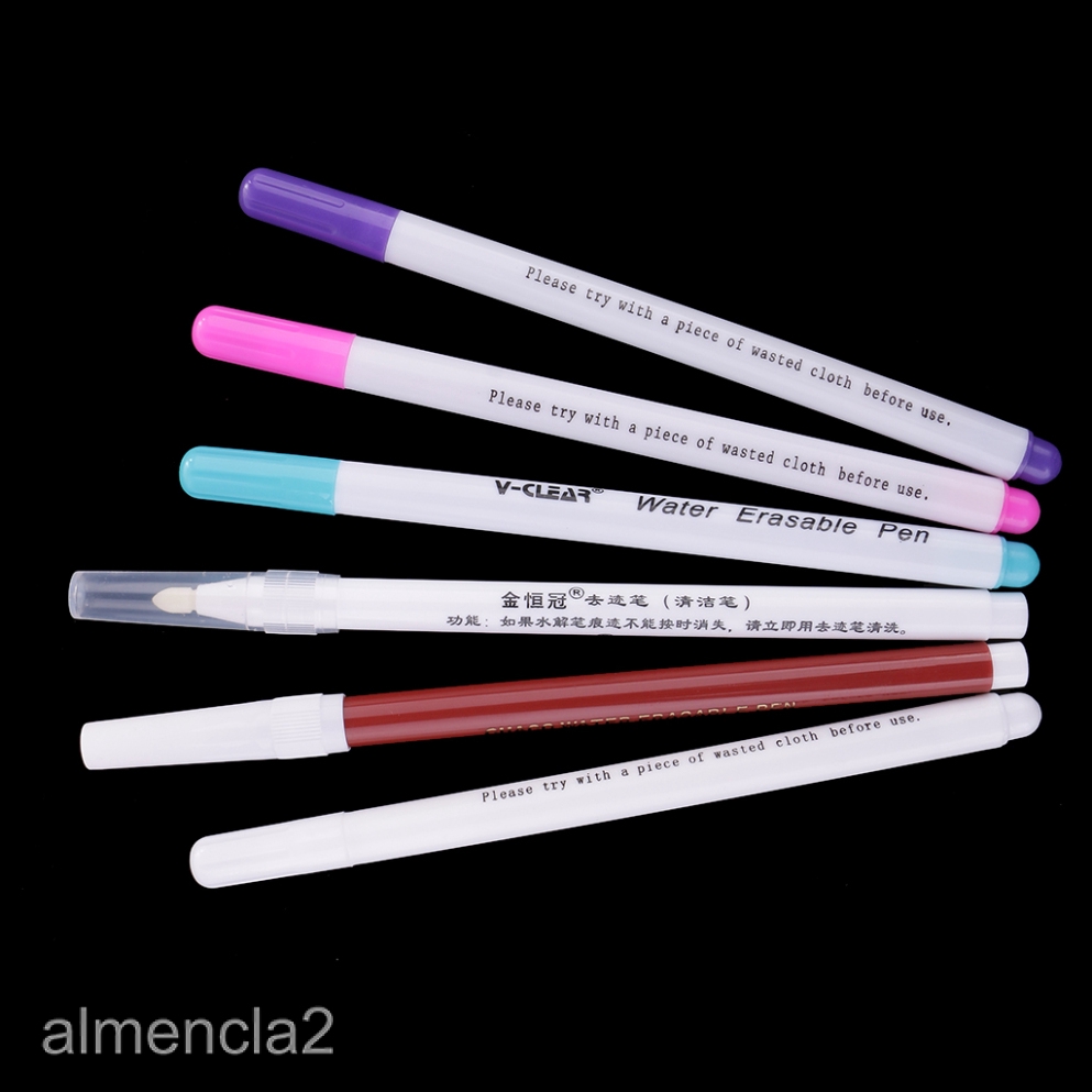6x Air Erasable/Water Soluble Pen Auto-Vanishing Pen for Marking ...