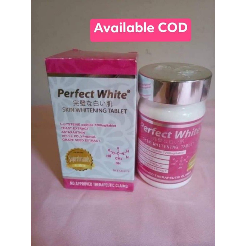 PERFECT WHITE Skin Whitening 30 Tablets (EC Products) 07/2025 Exp ...