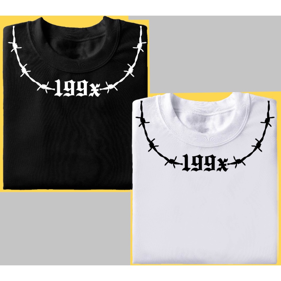 199x BARBED WIRE NECKLINE HIGHQUALITY T-SHIRT | Shopee Philippines