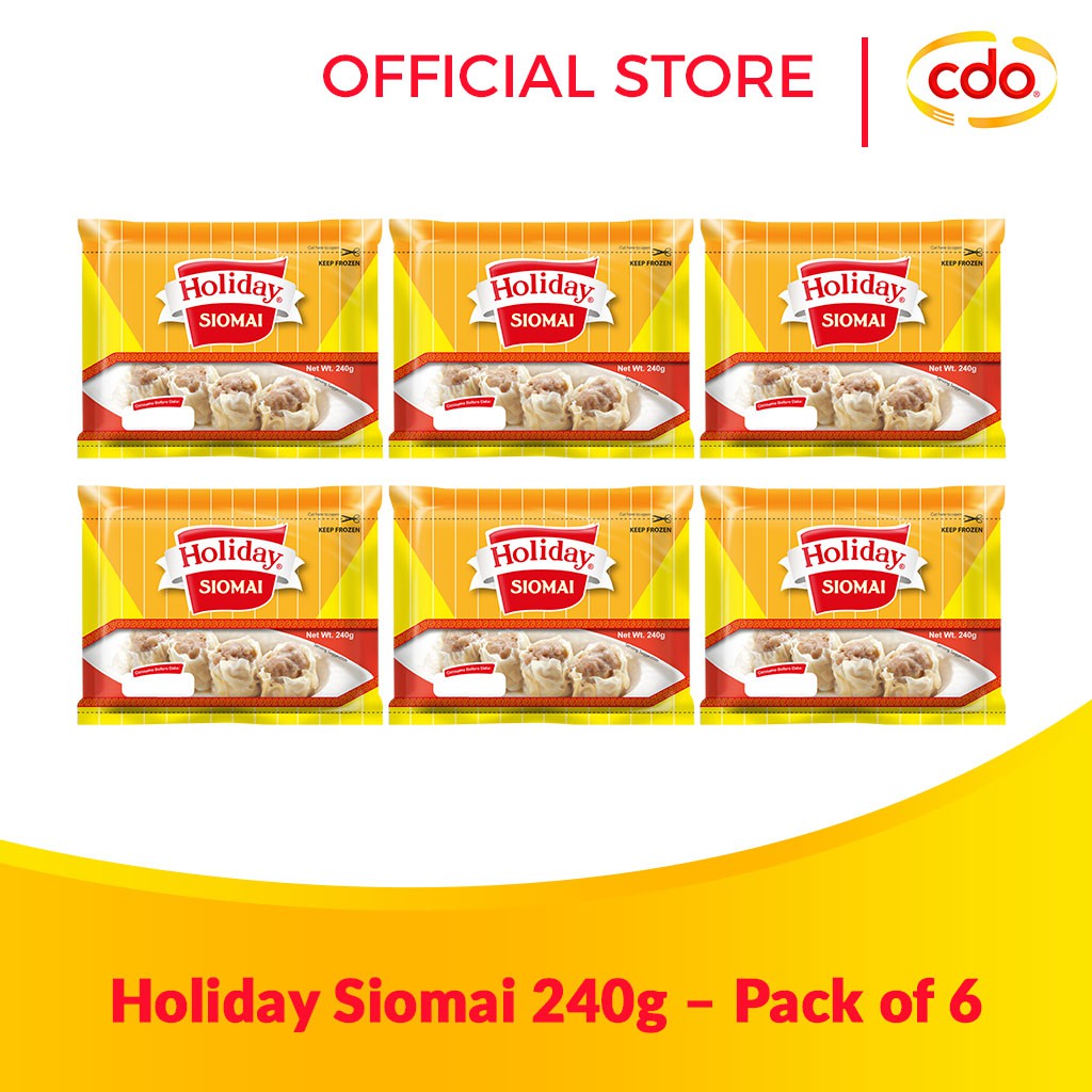 HOLIDAY Siomai 240g - Pack of 6 | Shopee Philippines