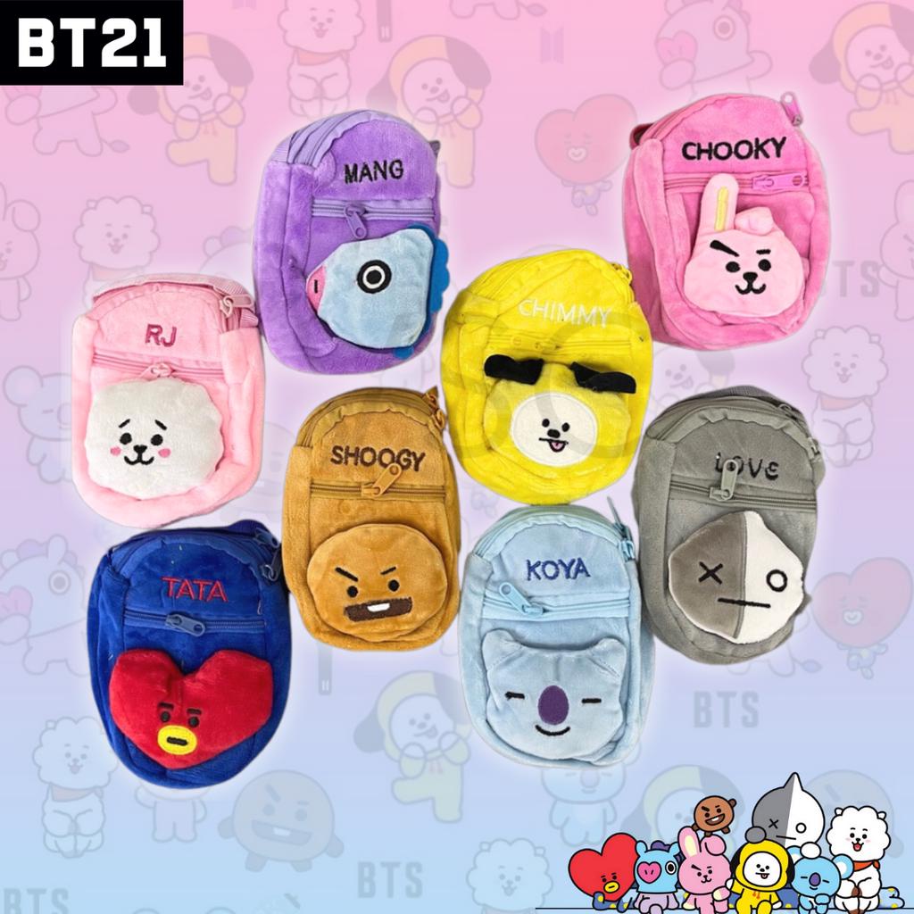 BTS BT21 Merchandise Merch Wallet Pouch Coin Purse Bag Cute | Shopee ...
