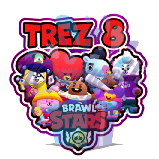 BT21 x Braw Stars Cake Topper (Layered/3D) | Shopee Philippines