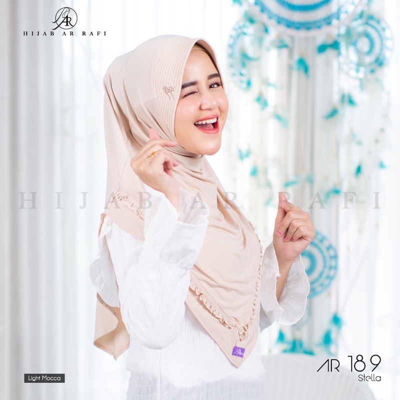 Hijab ArRafi AR 189 Instant Hijab Hijab Escudo rempel bergo khimar branded Hijab Shar'I Veil ...