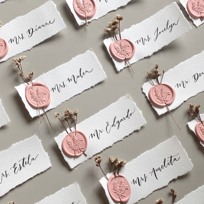 wedding place cards (₱80 per pc, min. order of 5pcs) | Shopee Philippines