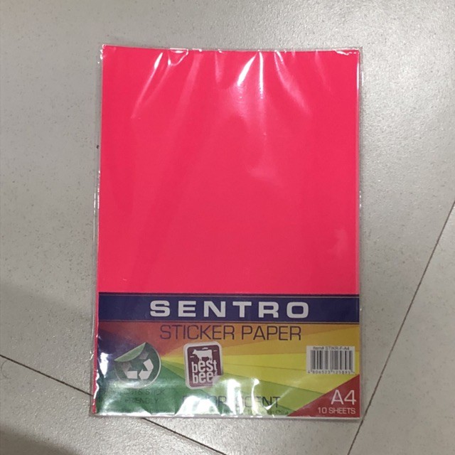 Sentro Sticker Paper A4 | Shopee Philippines