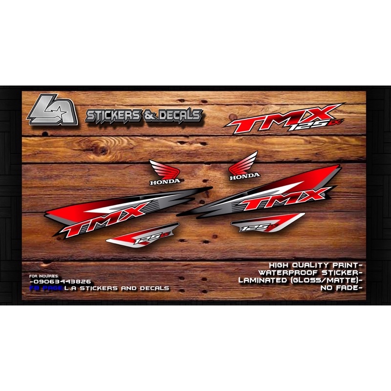 Honda tmx 125 stock decals | Shopee Philippines
