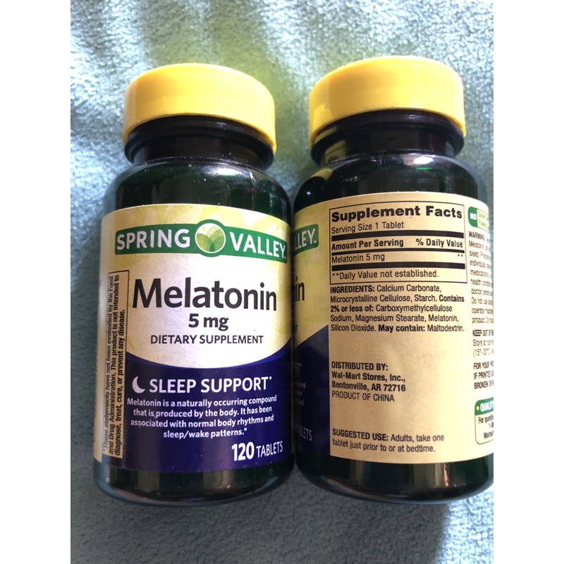 Spring Valley Melatonin 5mg Dietary Supplement (120 tablets) | Shopee ...
