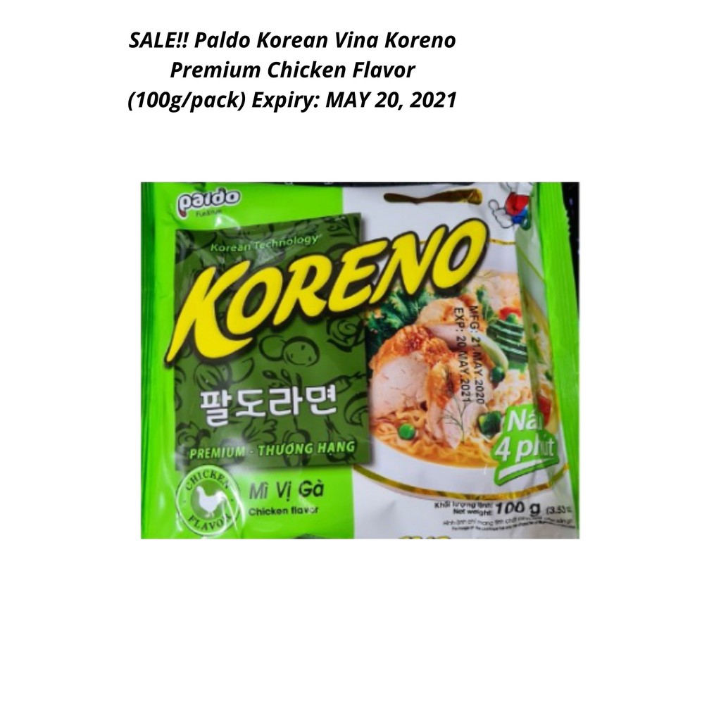 Sale!!! Paldo Korean Vina Koreno Premium Chicken Flavor (100g/pack ...