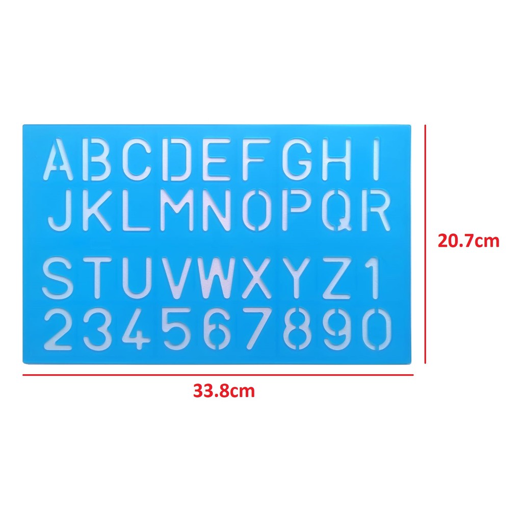 ABC Ruler (STENCIL ALPHABET) / Pembaris Abc (pcs) | Shopee Philippines