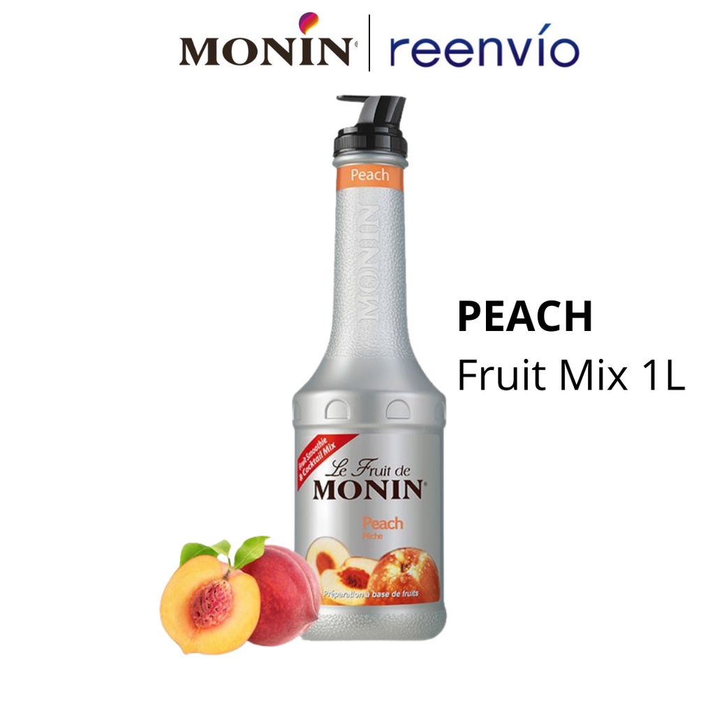 Monin Peach Fruit Mix 1L Puree | Shopee Philippines