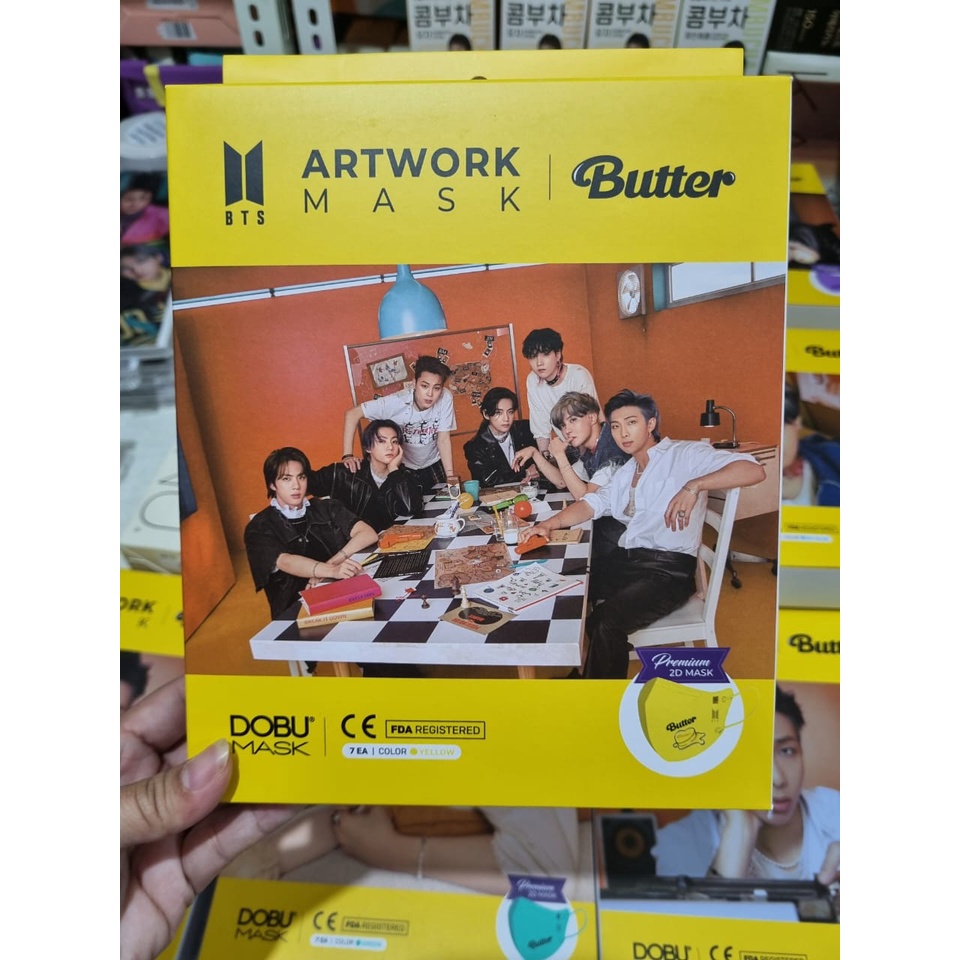 Bts Mask KF94 BTS ARTWORK Mask Butter / All member | Shopee Philippines