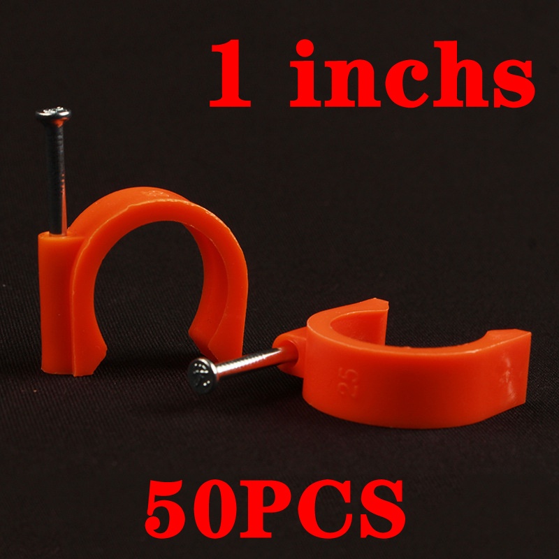 Sold per Box Blue White Orange PVC Clamp 1/2~3/4~1pipe clamp/pipe clip ...