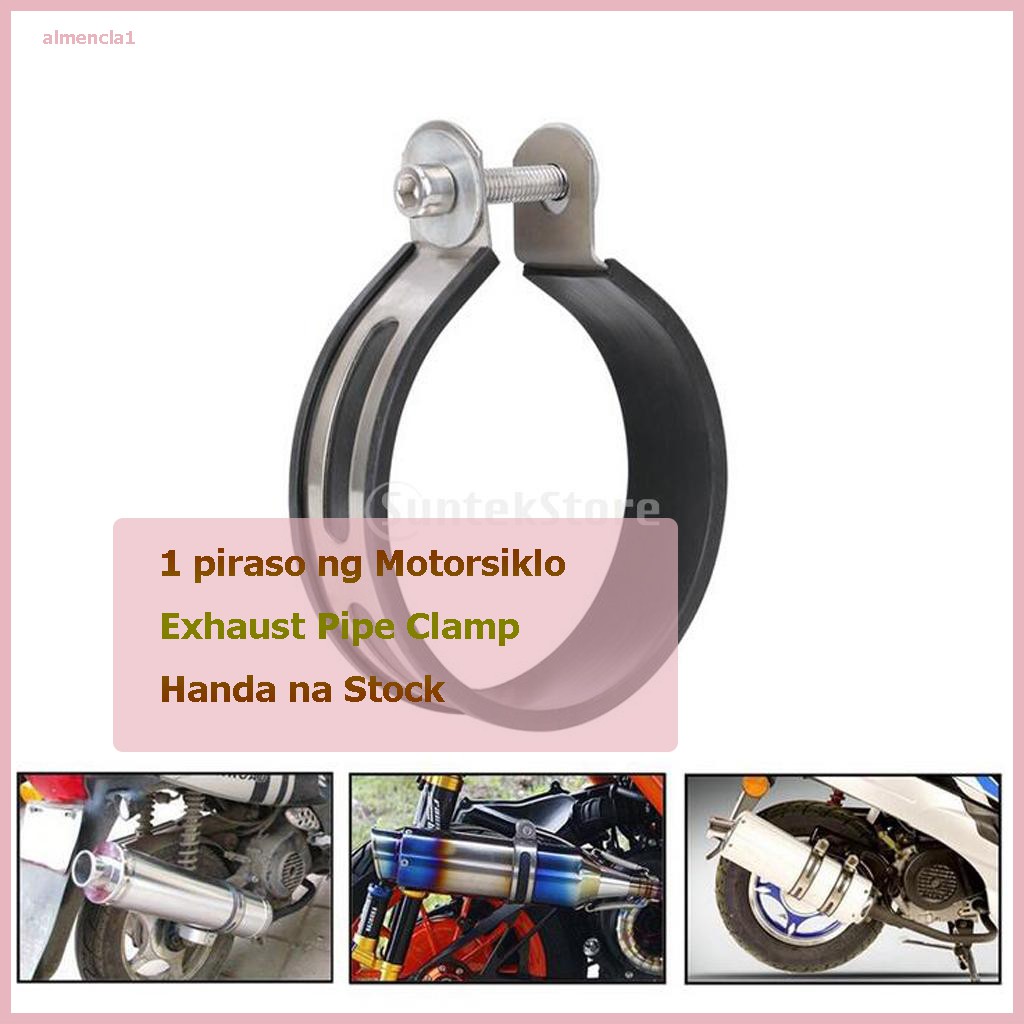 Stocked almencla1Stainless Steel Motorcycle Exhaust Pipe Holder Clamp ...
