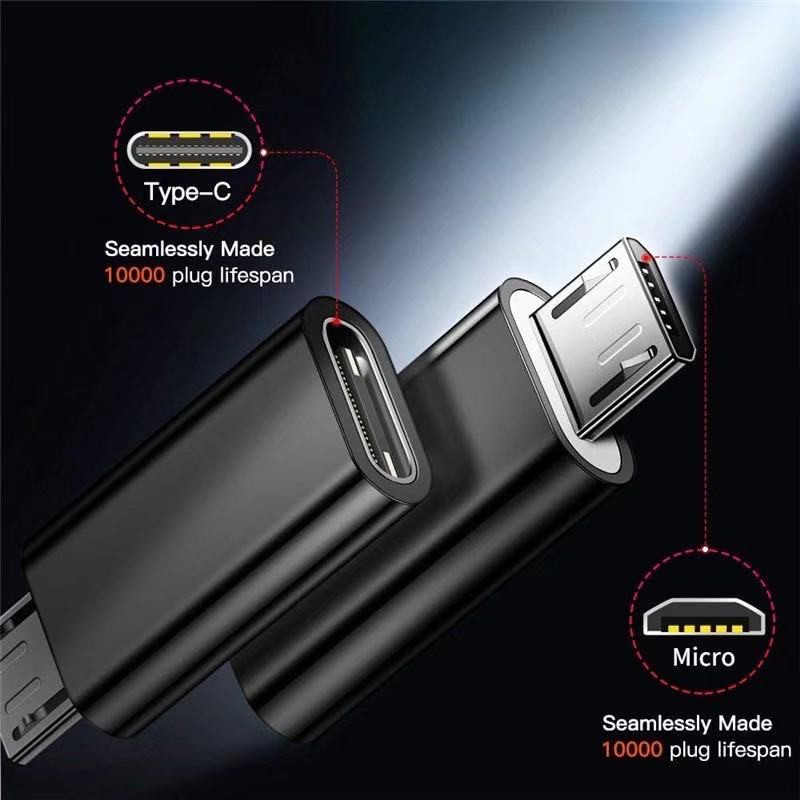 USB Type C (Female) to Micro USB (Male) Adapter for Digital Camera ...