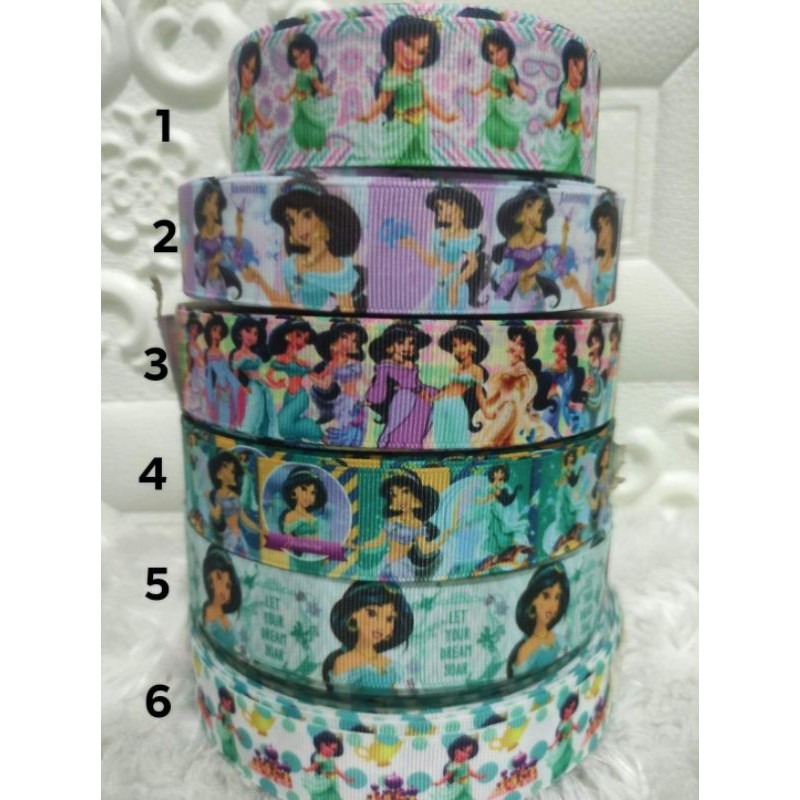 Princess jasmine grossgrain ribbon 1 inch PER YARD | Shopee Philippines