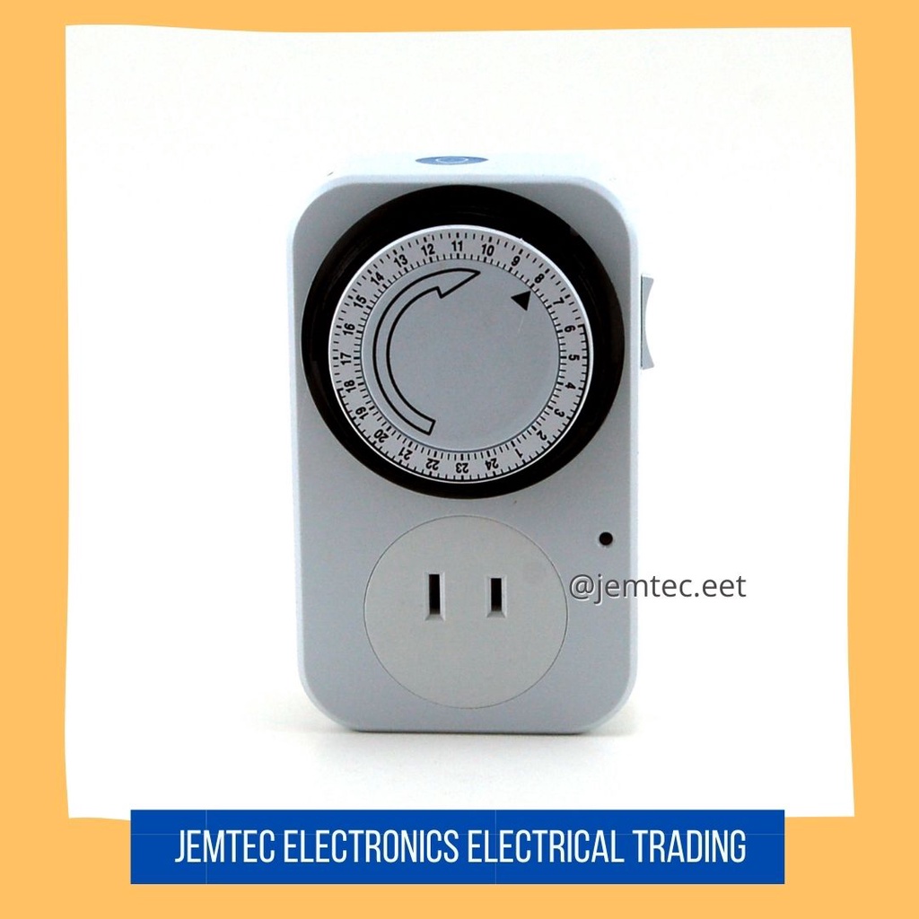 24 Hour Mechanical Programmable Timer Analog Energy Saver Device ...