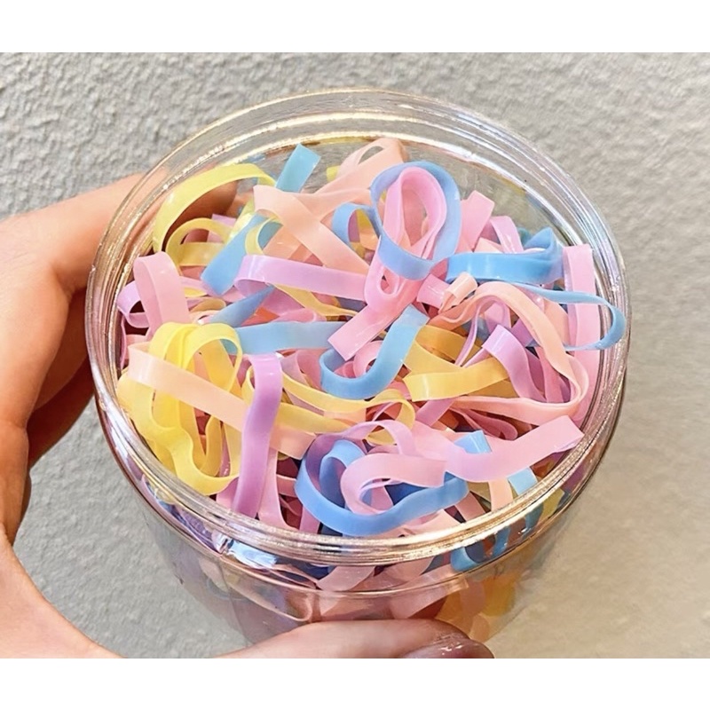 Big Size Sanrio Rubber Band in Can Brown Color | Shopee Philippines