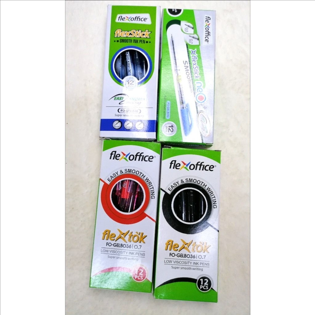 Flex Office Flextok and Flex Stick 12pcs. Ballpen 0.5mm and 0.7mm ...