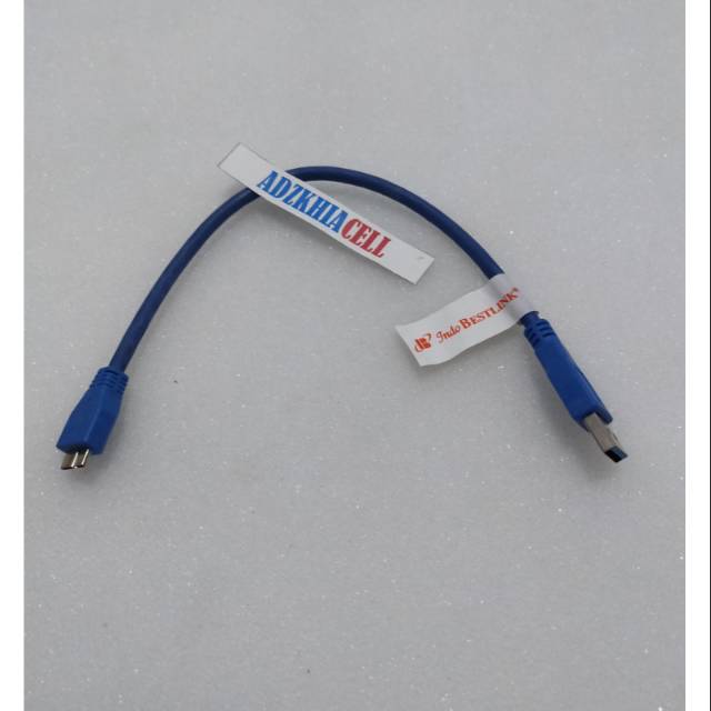 Usb 3.0 Micro B external hard disk cable 30 cm display - Blue | Shopee Philippines