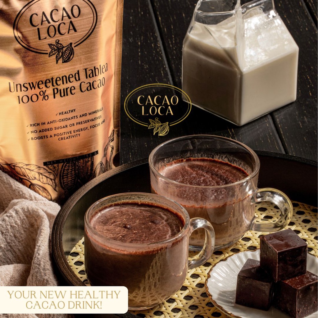 CACAOLOCA 100% PURE CACAO TABLEA (UNSWEETENED TABLEA) 150g | Shopee ...