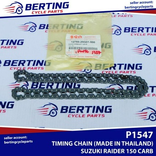 SGP TIMING CHAIN Camshaft Suzuki Raider 150 Carb Genuine 12760-25G01 ...