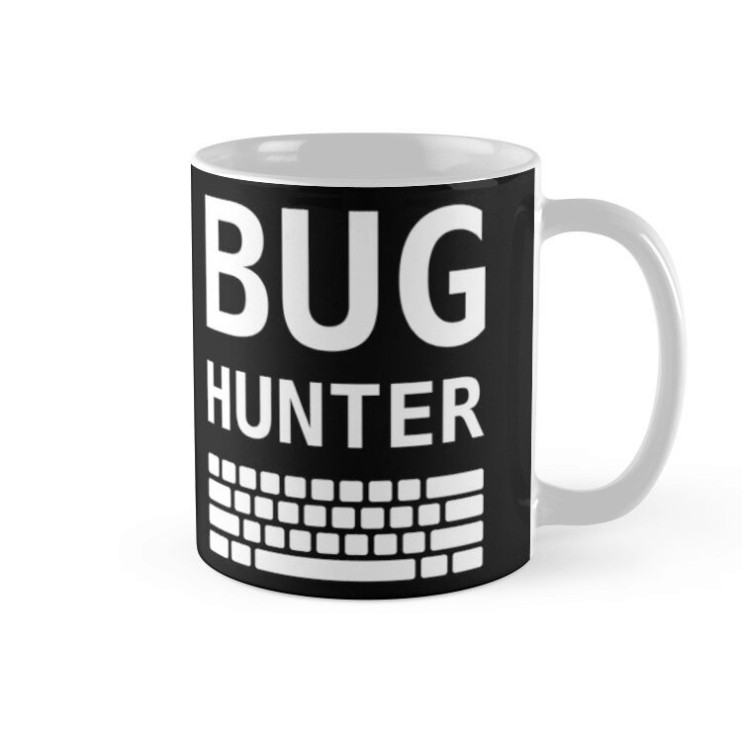 Ceramic Mug Printed with Bug Hunter keyboard keyboard designed for ...