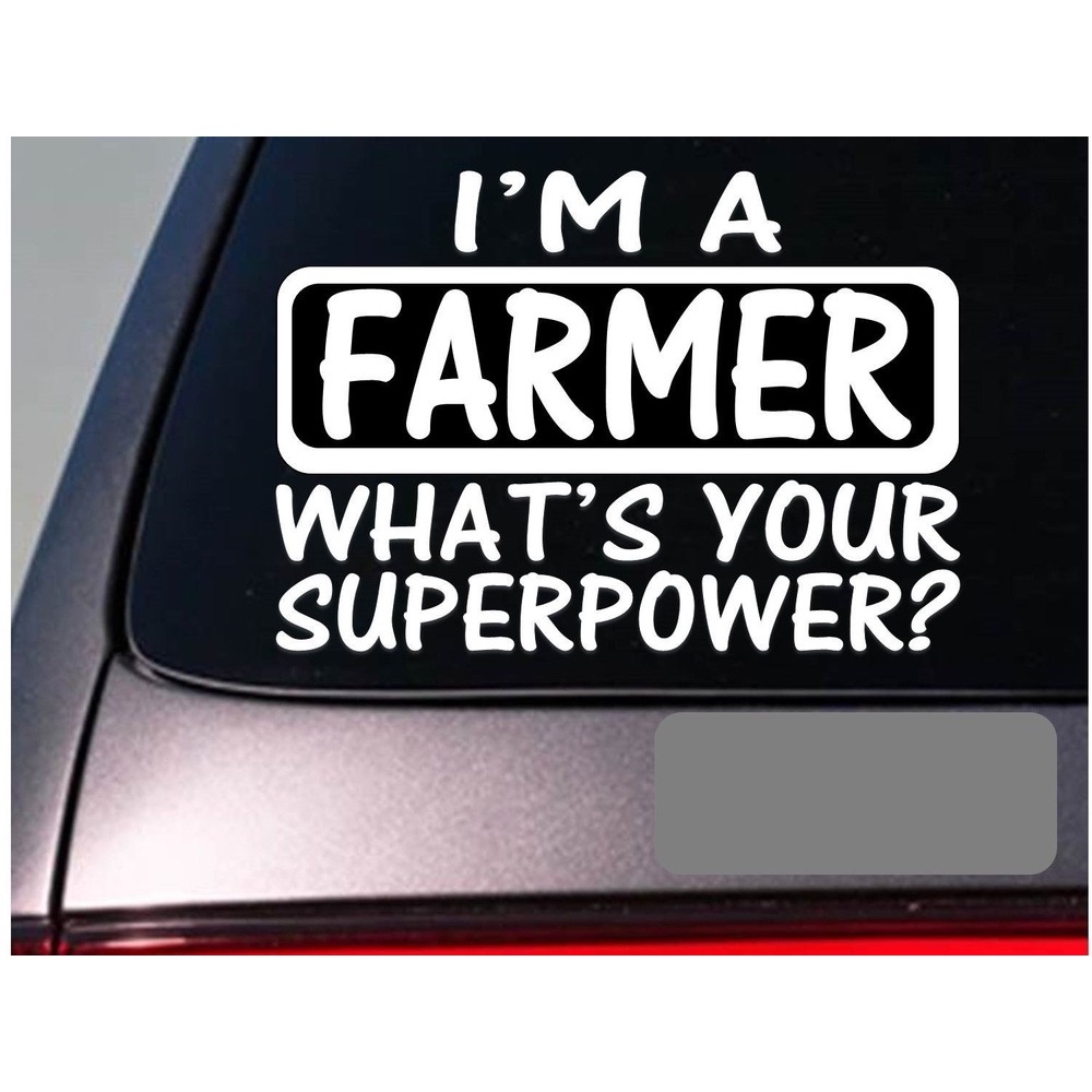 I'm a farmer sticker decal tractor plow combine crops farm tiller ...
