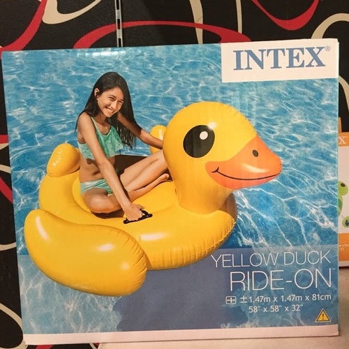 INTEX DUCK RIDE ON JUMBO DUCK Float for Children - Swimming Ring ...