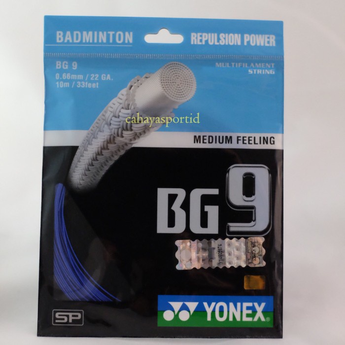 Badminton Racket Strings BG 9 / BG9 - YONEX SUNRISE 100% ORIGINAL CODE ...