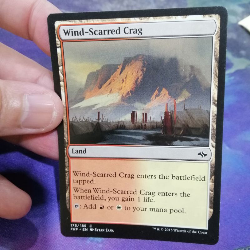 1 Wind-scarred crag FRF fate reforged MTG card magic commander EDH ...