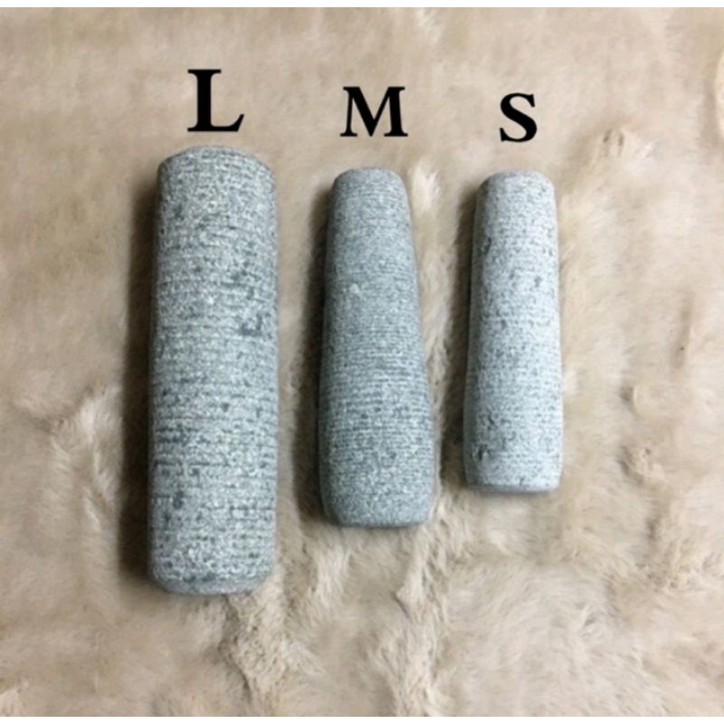 Anak Lesung Batu Natural Granite Stone Pestle SJKN | Shopee Philippines