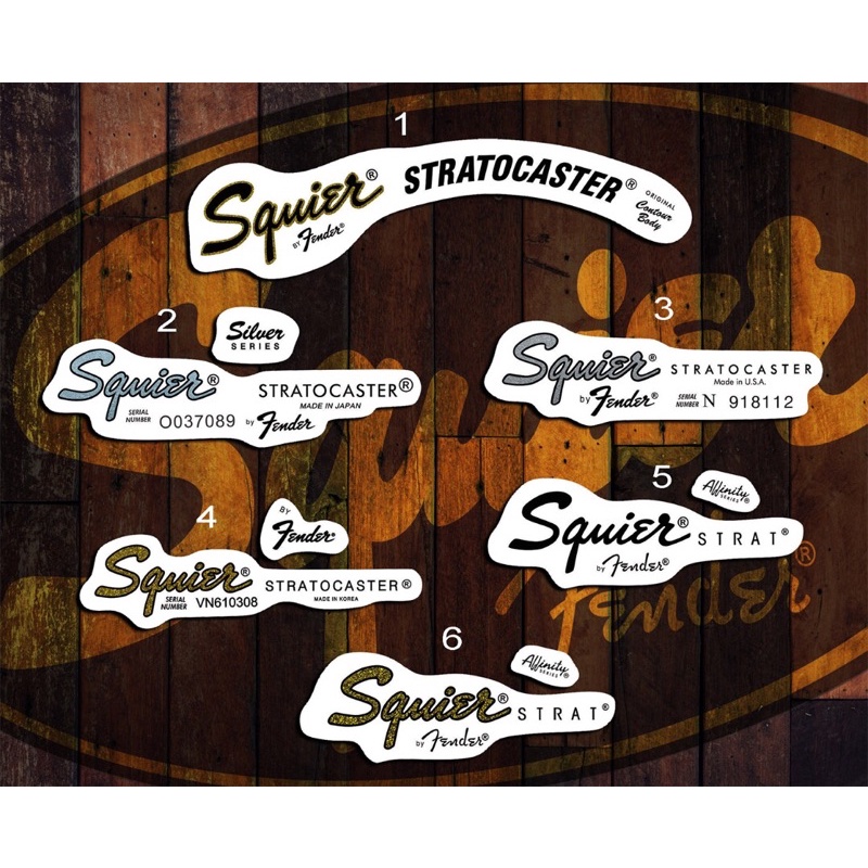 Squier Stratocaster Waterslide Decals | Shopee Philippines