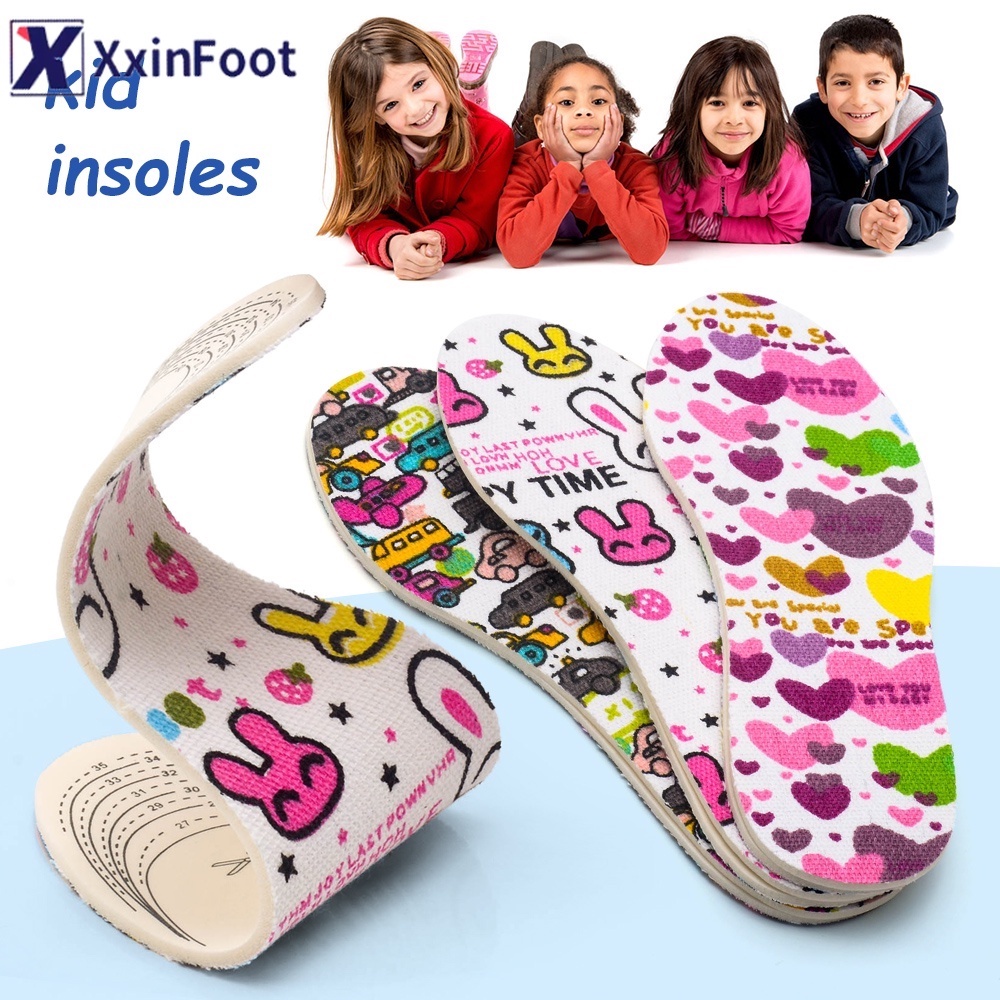 Kids Shoe Pad Cut Free Size Massage Cushion Latex EVA Ultralight Soft ...