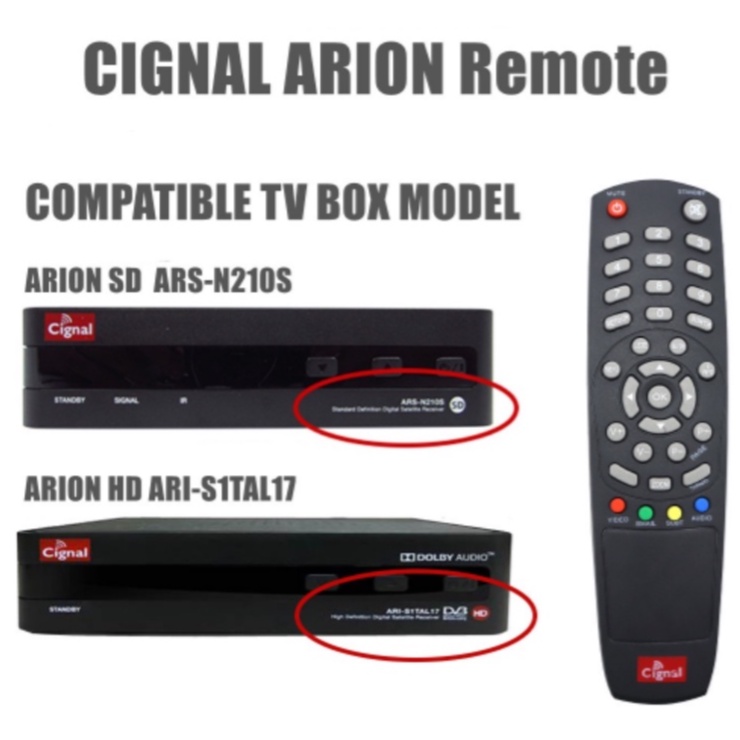 Universal Cignal Remote Control for Skyworth/GUA/Arion/Satlite HD TV ...
