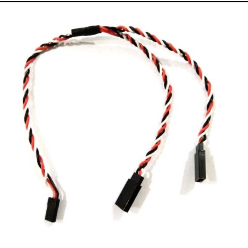 SERVO CABLE Y 300MM CABLE 22AWG MALE TO FEMALE SERVO Y CONNECTION ...
