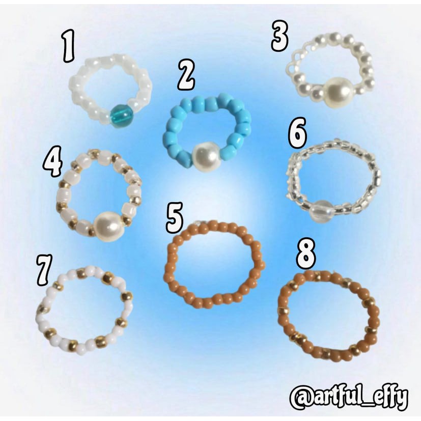 SUMMER VIBES BEADED RINGS - H2O SUMMER COLLECTION ARTFUL EFFY | Shopee ...