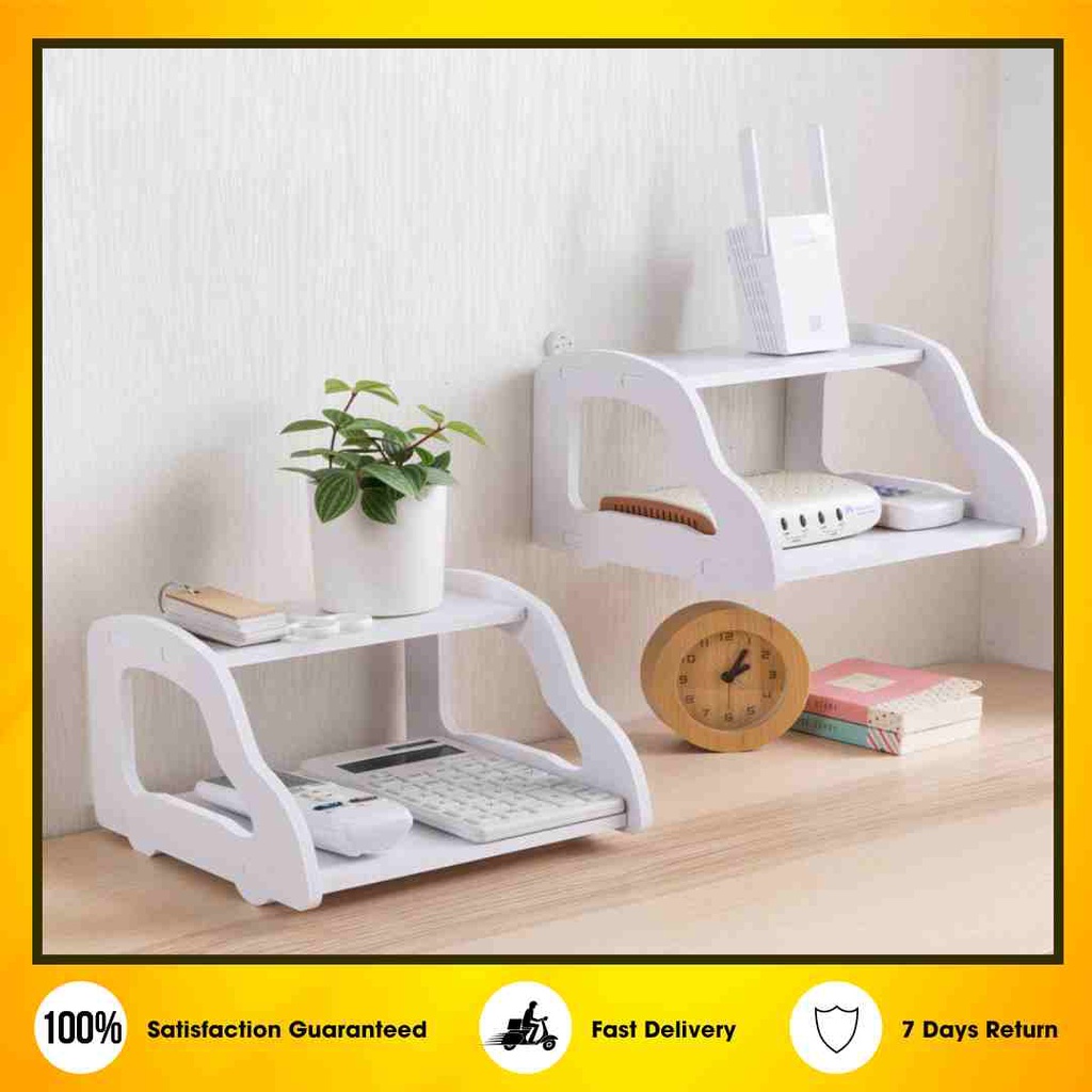 Wifi Wall Mounted Storage Rack Wifi Router Wifi Holder Shelf Wood ...