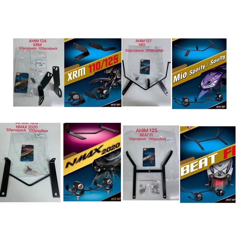 mini driving led light bracket Nmax 2020,mio sporty soulty,beat fi,xrm ...