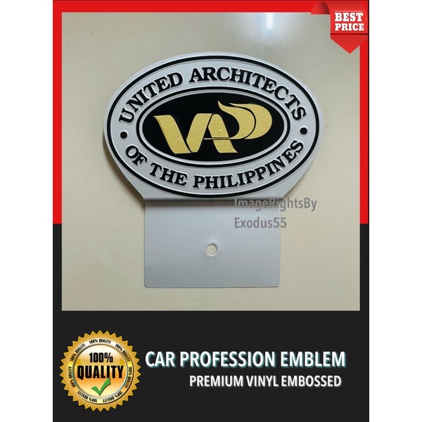 Architect Insipred Car Profession Emblem License plate Accessories ...