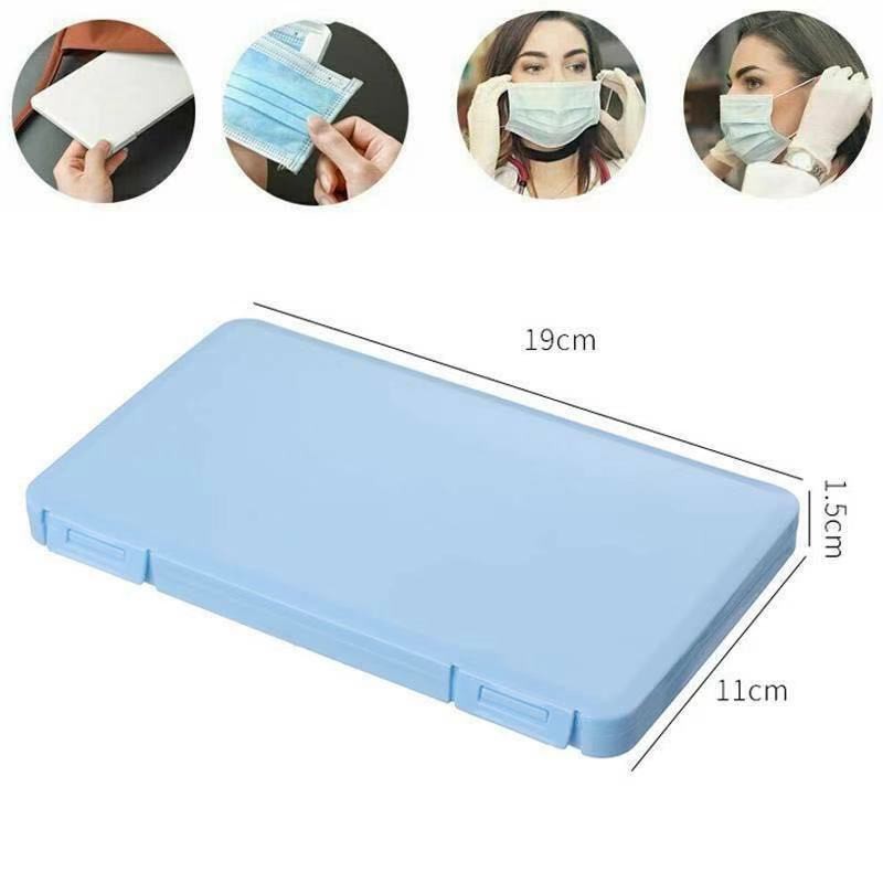 Portable Face Mask Storage Case Dustproof Carry Box Masks Container ...