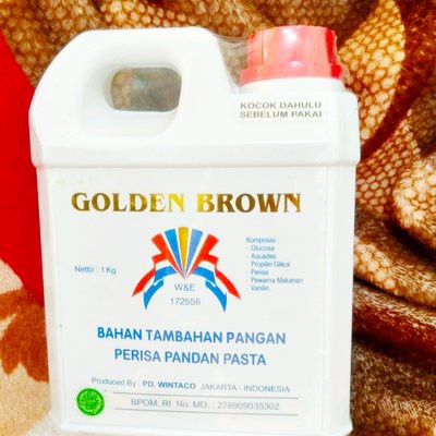 Golden BROWN Pandan Flavor Paste 1Kg 1 Kg Food Ingredients Baking Cake ...