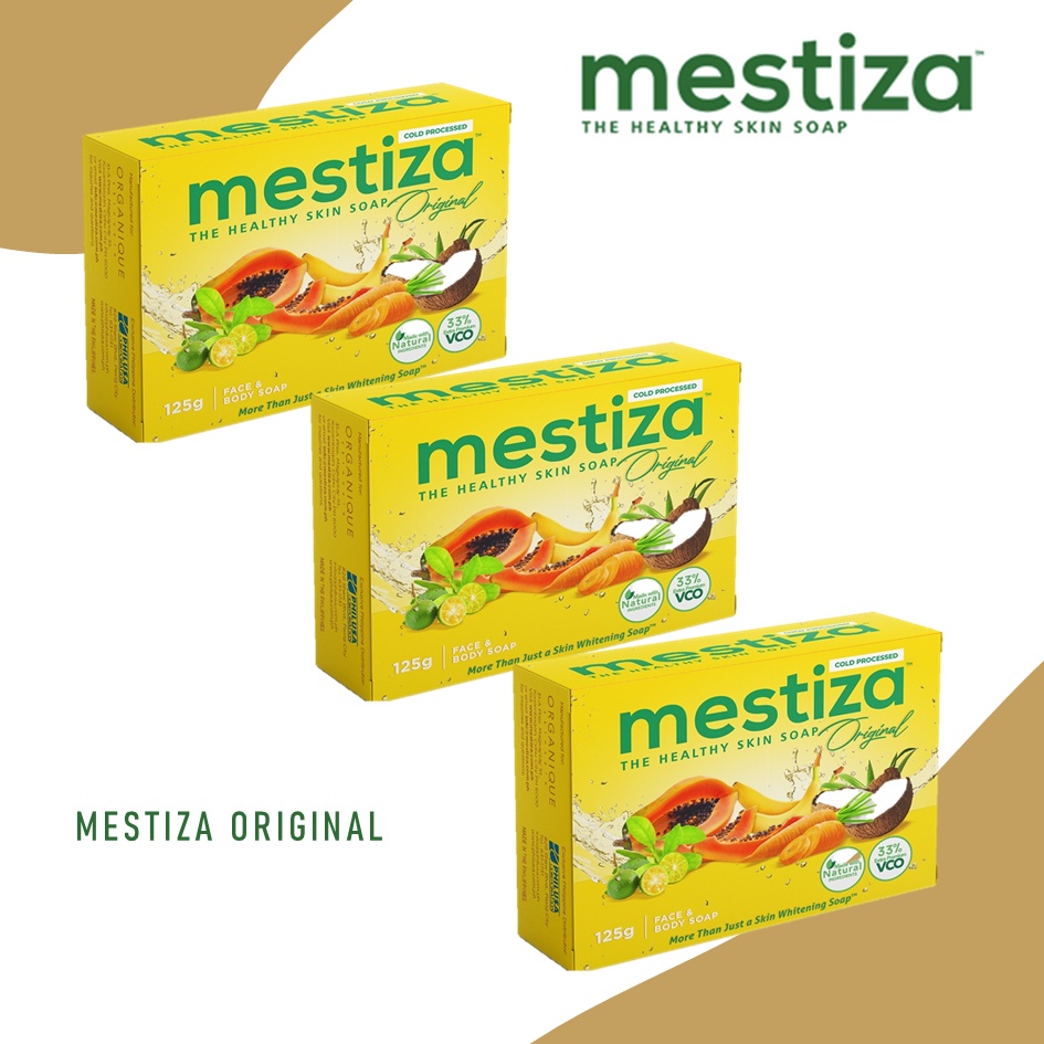 MESTIZA ORIGINAL The Healthy Skin Soap - (3 bars x 125g) Bundle of ...