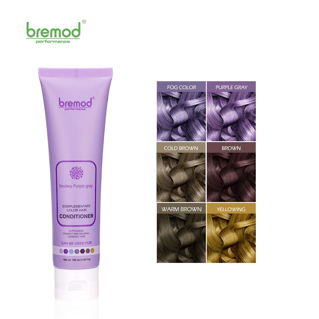 BREMOD PREMIUM COMPLEMENTARY (SMOKEY PURPLE GRAY )HAIR COLOR CONDITONER ...
