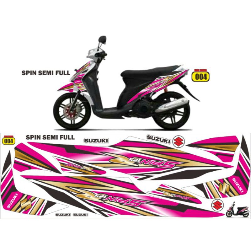 Suzuki spin 125 semi full body decal motorbike sticker, spin 125 ...